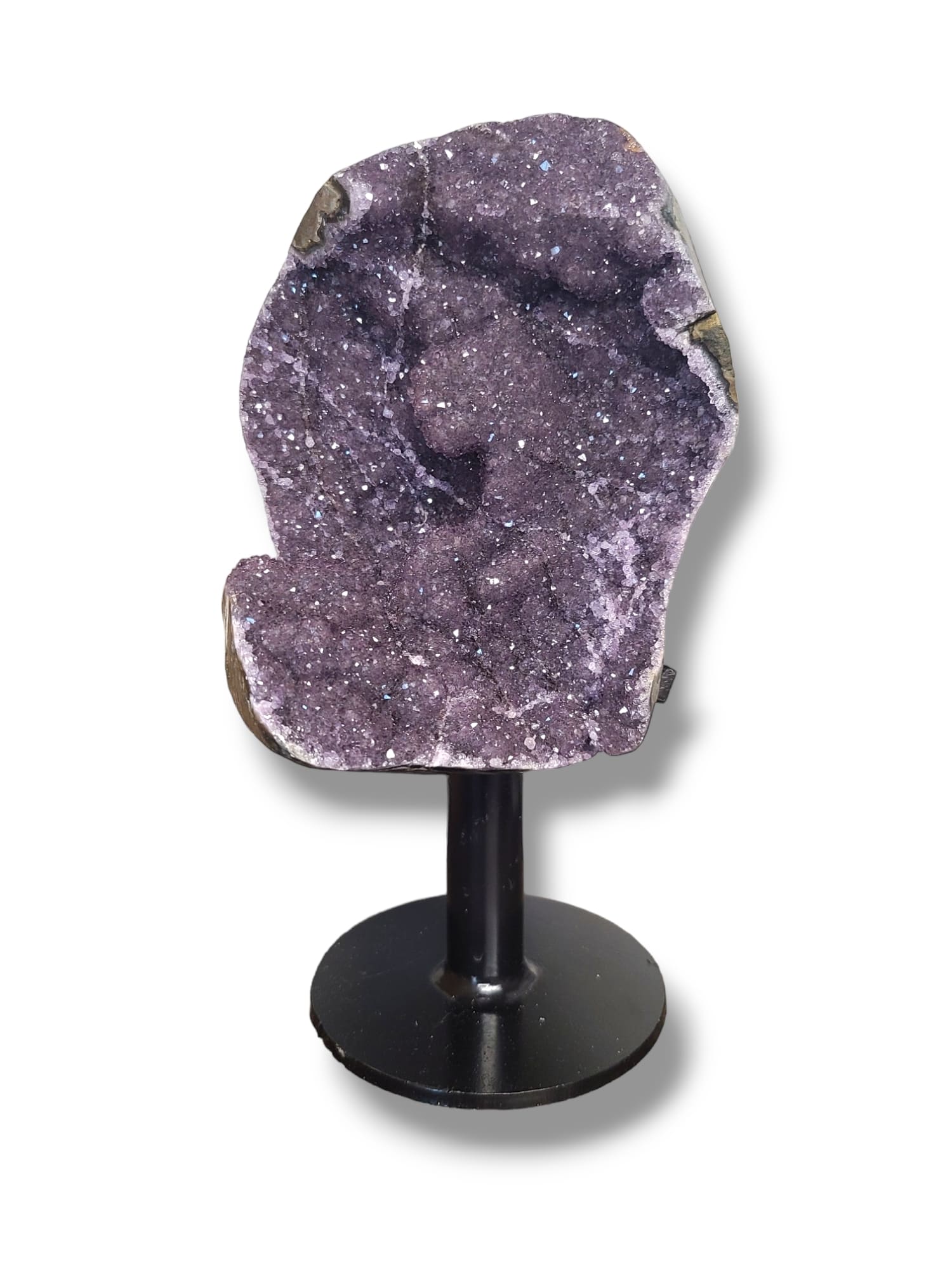 Amethyst Cluster - Dual Geodes on Spinning Metal Stand - Miami Mining ...