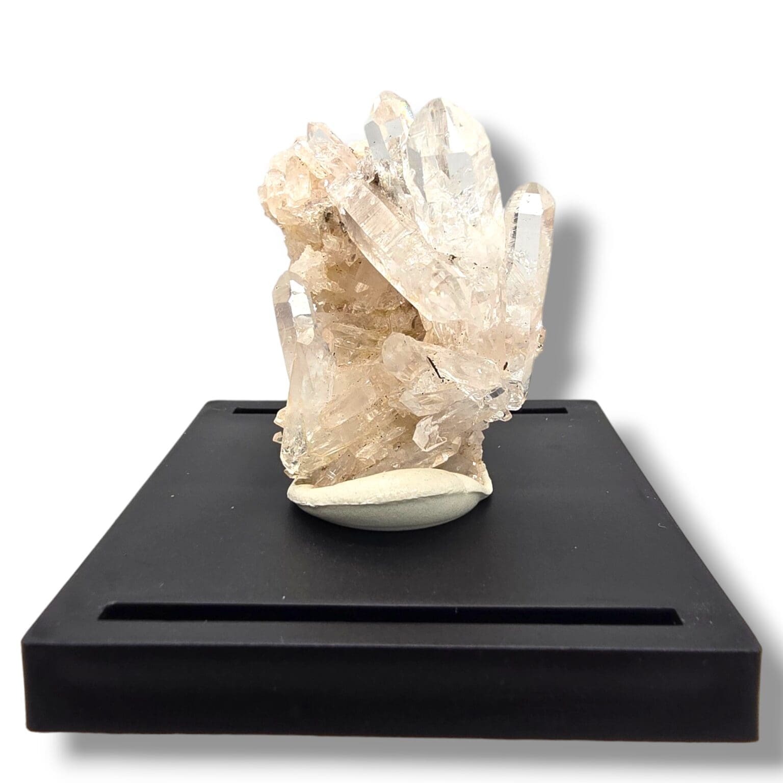 Pink Lemurian Quartz Cluster from Santander, Colombia